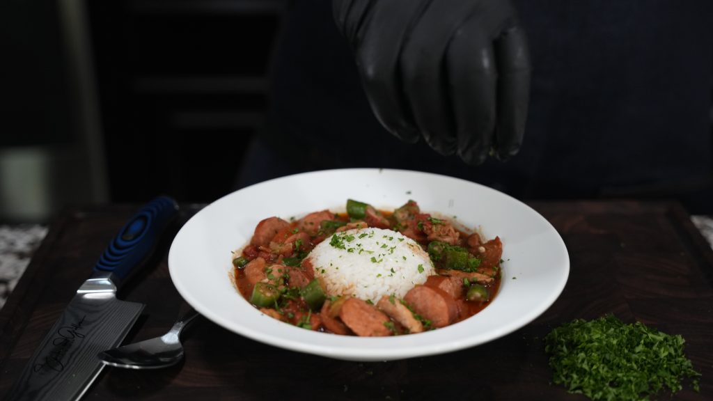 Creole Chicken and Sausage Gumbo - Smokin' and Grillin' with AB
