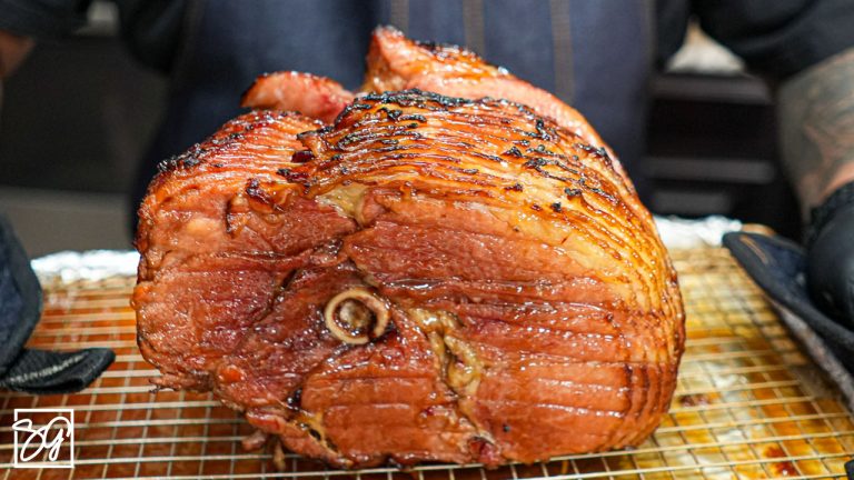 The Secret to a Perfect Honey Bourbon Glazed Ham - Smokin' and Grillin ...