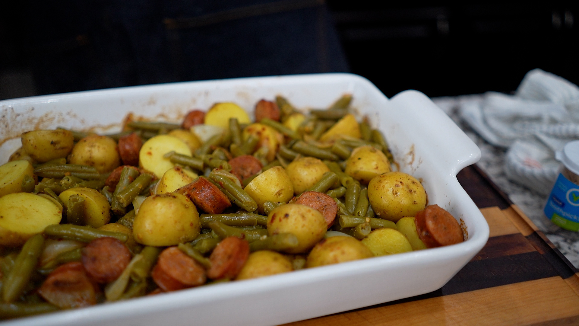 Satisfy Your Cravings with Sausage Green Bean Potato Casserole - Smokin ...