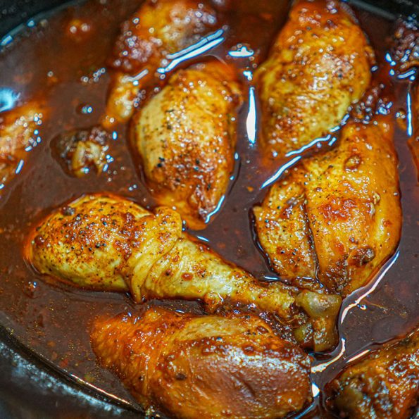 Baked Hot Honey Chicken Thighs - Smokin' and Grillin' with AB