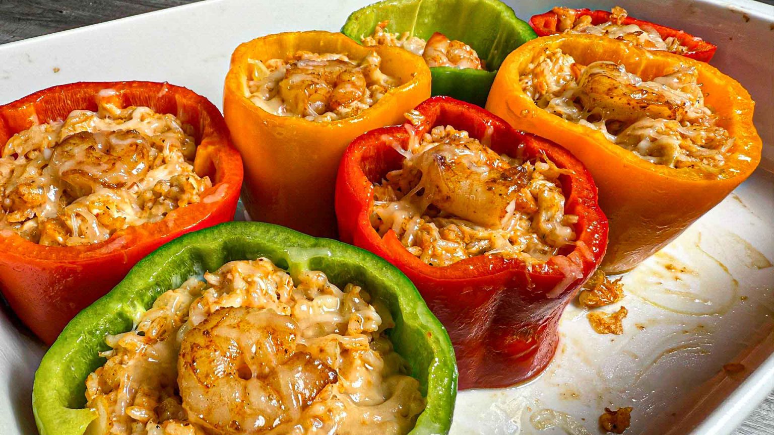 Seafood Stuffed Bell Peppers: The Perfect Comfort Meal - Smokin' and ...