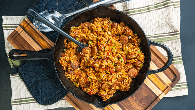 Sausage and Rice Skillet: Quick and Easy Recipe - Smokin' and Grillin ...