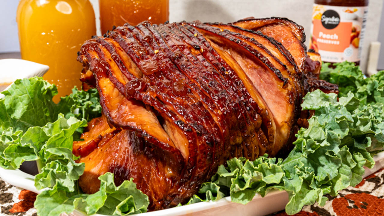 Hot Honey Glazed Ham Made Easy in Slow Cooker - Smokin' and Grillin ...