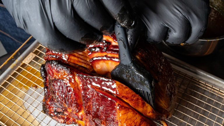 Holiday Glazed Smoked Ham - Smokin' and Grillin' with AB