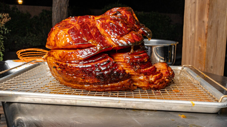 Holiday Glazed Smoked Ham - Smokin' and Grillin' with AB