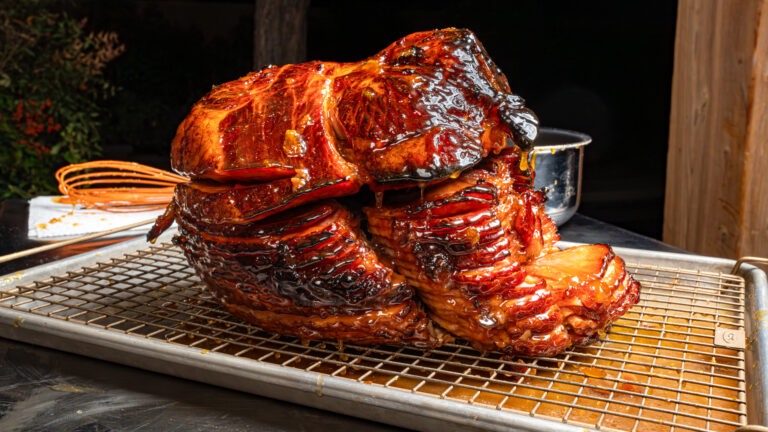 Holiday Glazed Smoked Ham - Smokin' and Grillin' with AB