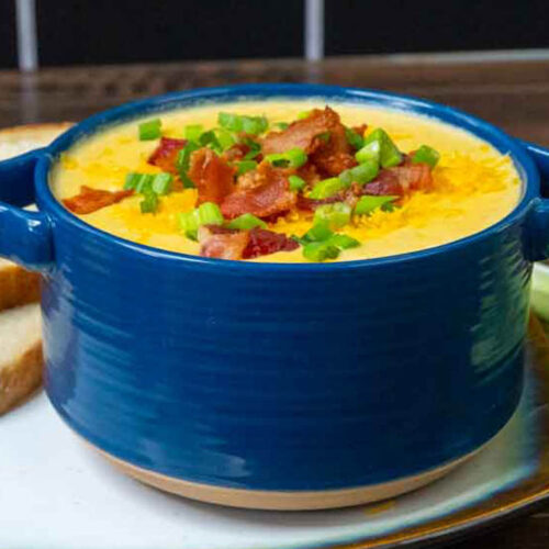 Creamy Loaded Potato Soup with Bacon and Cheddar - Smokin' and Grillin ...