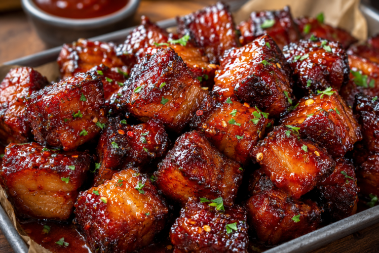 Pork Belly Burnt Ends with Sweet Heat BBQ Glaze - Smokin' and Grillin ...
